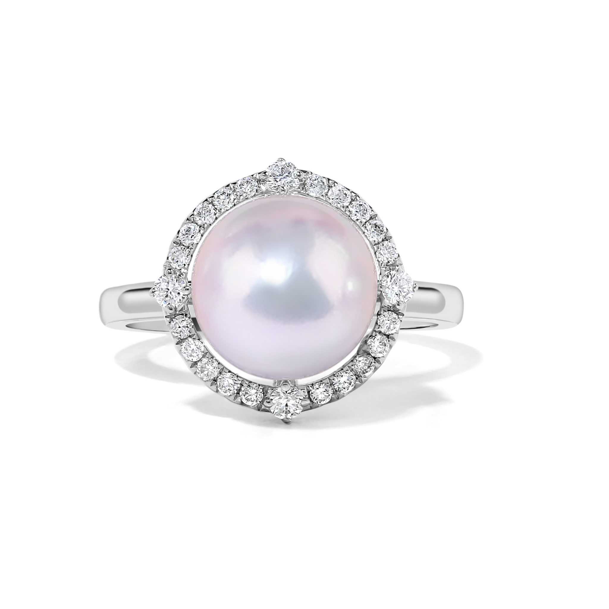 Akoya Diamond Ring | AYU PEARL